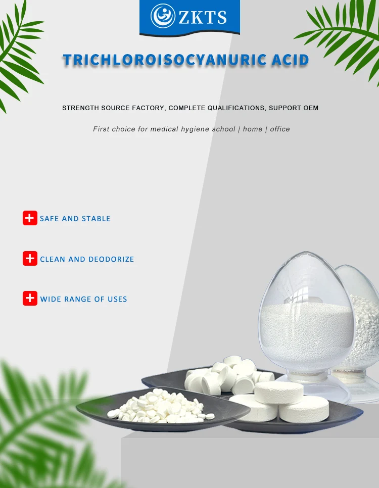 Quality Assured Trichloroisocyanuric Acid 90% Chlorine Tablets ...