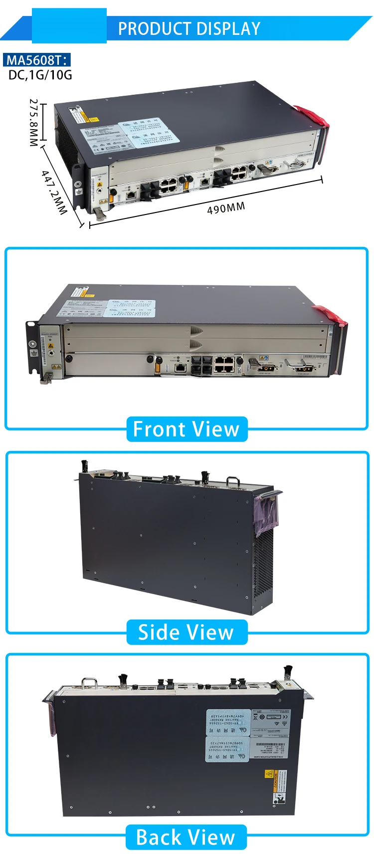 MA5608T GPON OLT - Reliable FTTH Optical Network Solution
