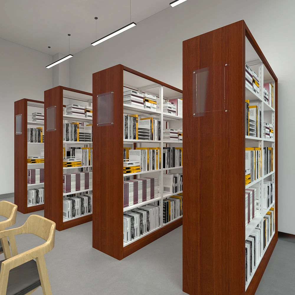 Bookshelf Metal Library Book Storage Display Cabinet Living Room Book ...