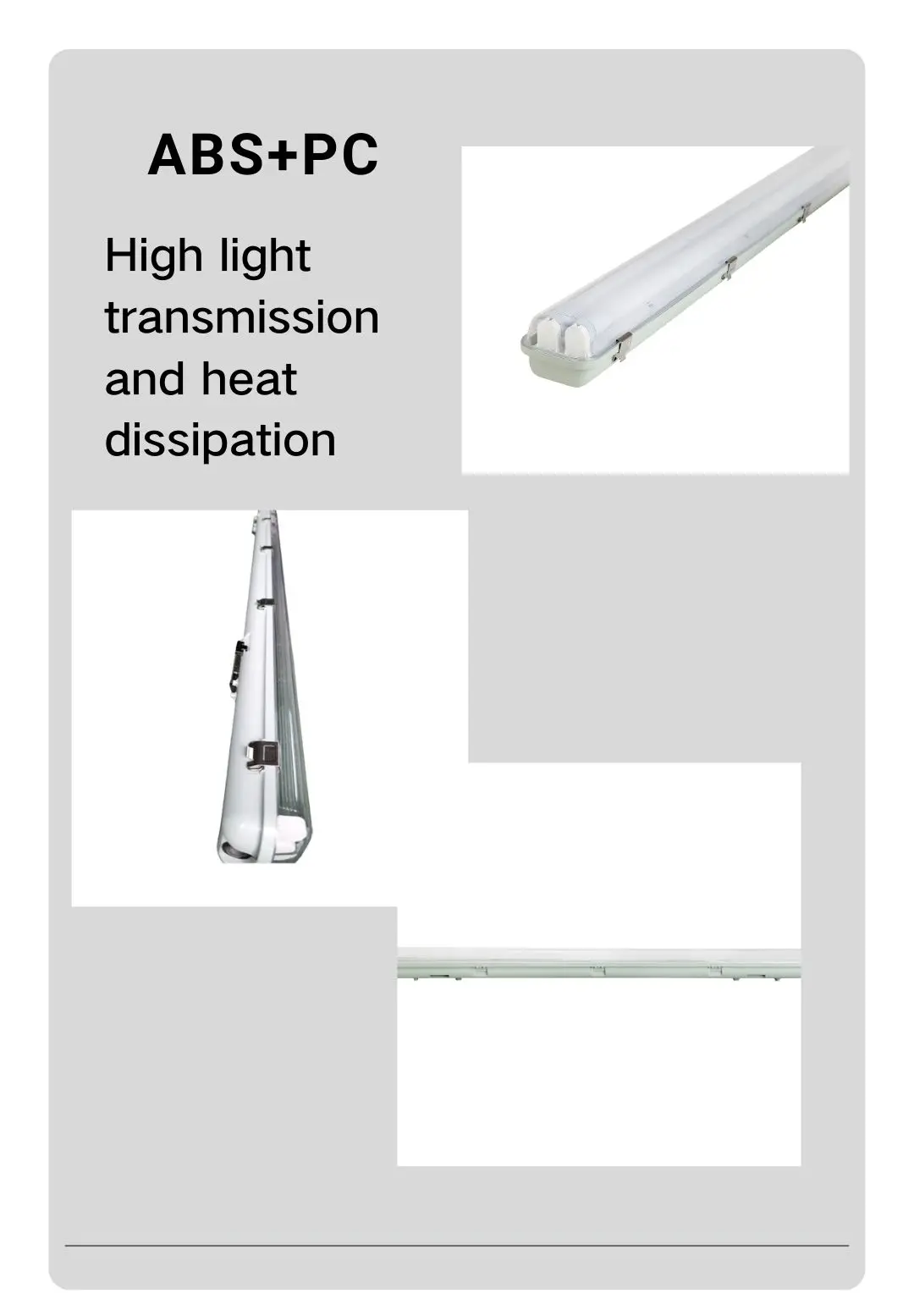 2x36w Ip65 Led Triproof Waterproof Weatherproof Vapor Tight Triproof ...