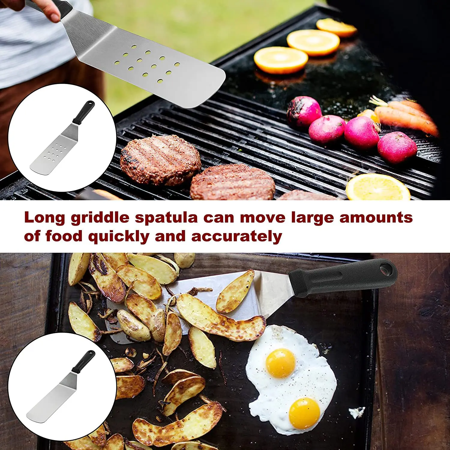 Hot Selling Multi Function Stainless Steel Spatulas Tools Griddle Accessories Grill Kit - Buy ...