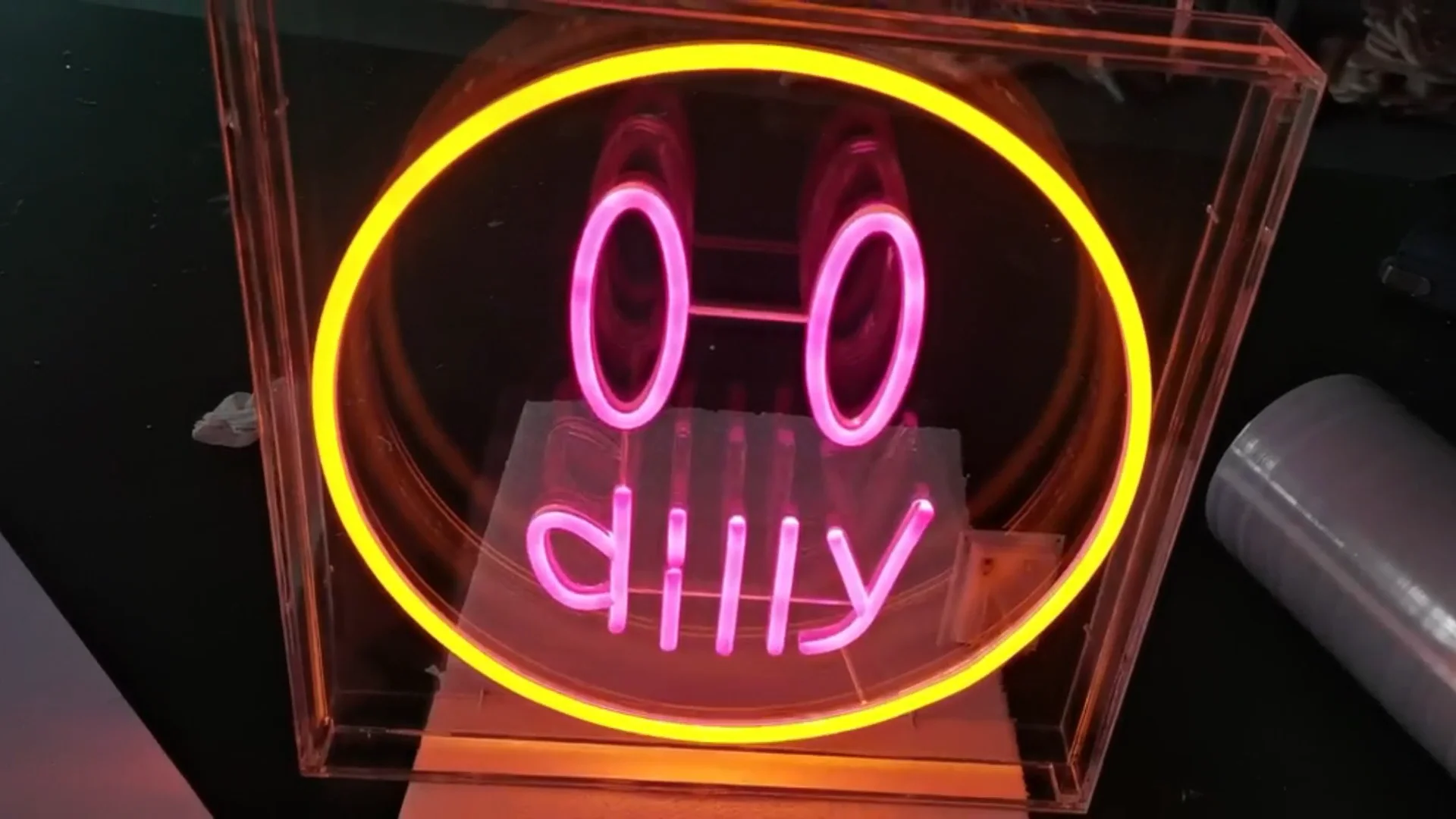 Customized Neon Box Signs Arcade Gaming Room Wall Decor Logo Custom ...