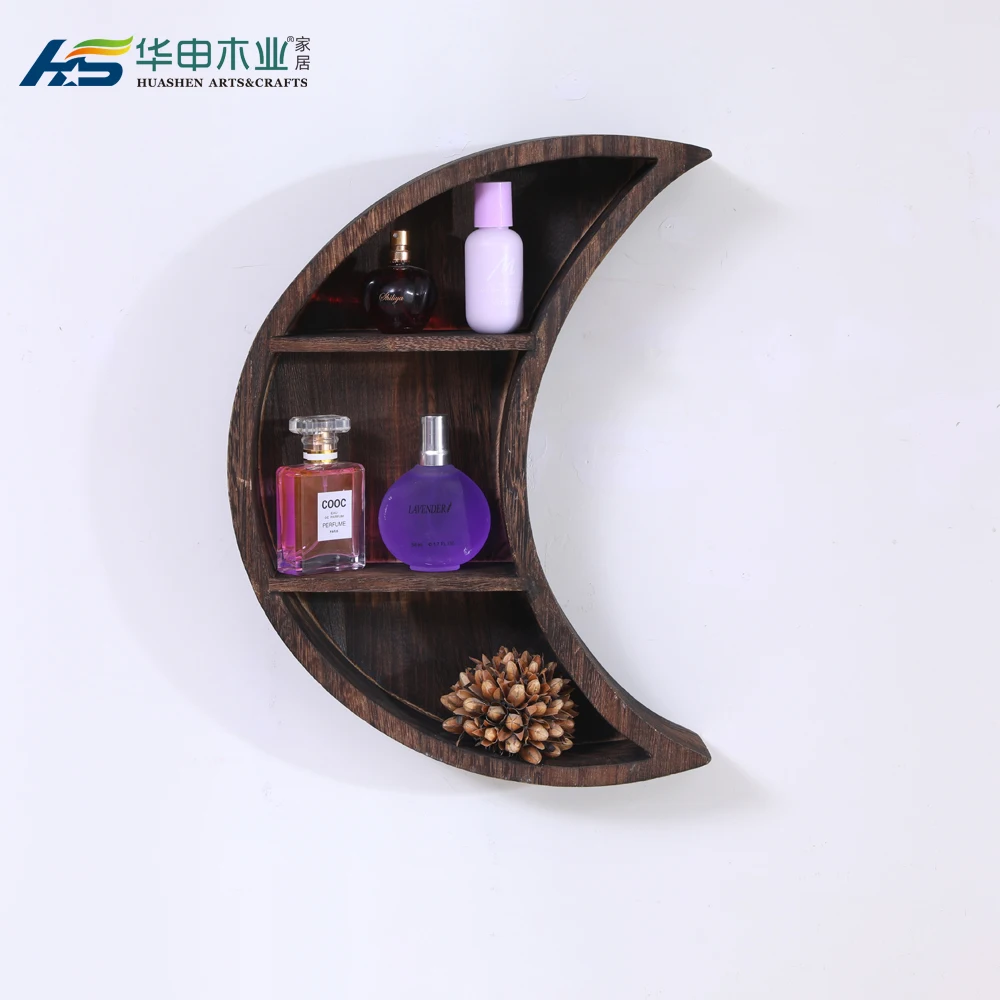 Wall Mounted Moon Shape Display Shelf for Trophies & Medals