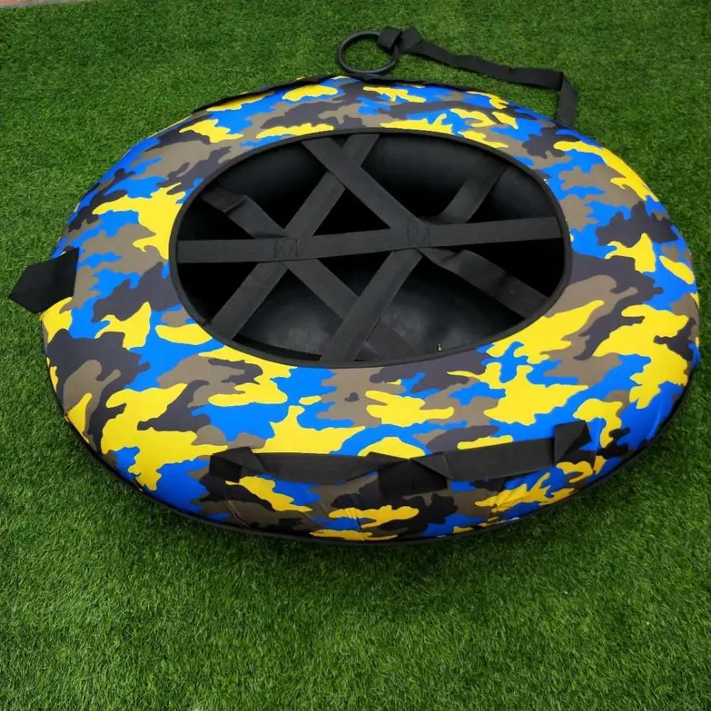 Double Seat Hard Bottom Rubber Nylon Cover Inflatable Winter Heavy Duty ...