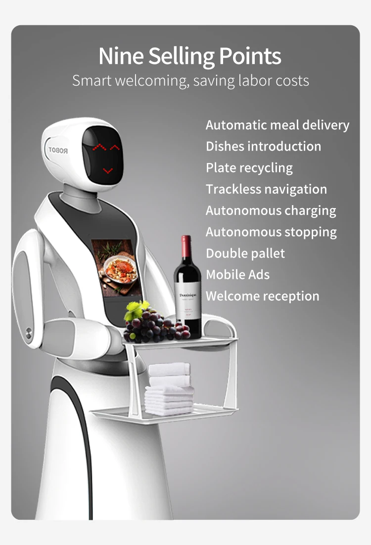 Amy Humanoid AI Robot Waiter - Efficient Restaurant Service