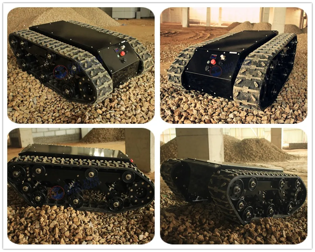 IP67 Smart Crawler Robot Chassis - Rubber Tracked Robot Base
