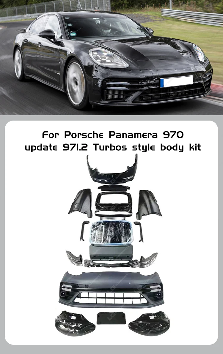 New Design Body Kit for Porsche Panamera 970 Upgrade to 971.2 Turbos ...