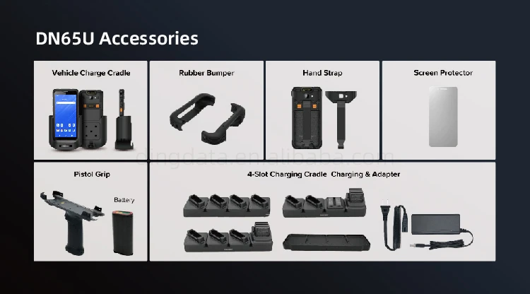 Uhf Rfid Handheld Pda Ip65 Rugged Android 11 Mobile Computer 2d Scanner Dual Band Wifi 4g Lte Bt ...