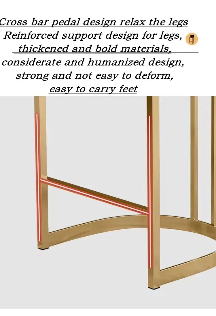 Custom Modern Luxury Stainless Steel Bar Stools for Clubs