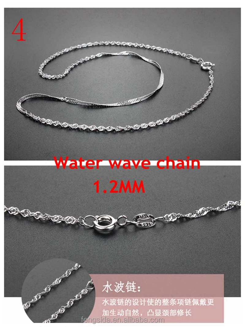 Big Promotion 925 Sterling Silver Chain 18 Inch Cross Chain Snake Link ...