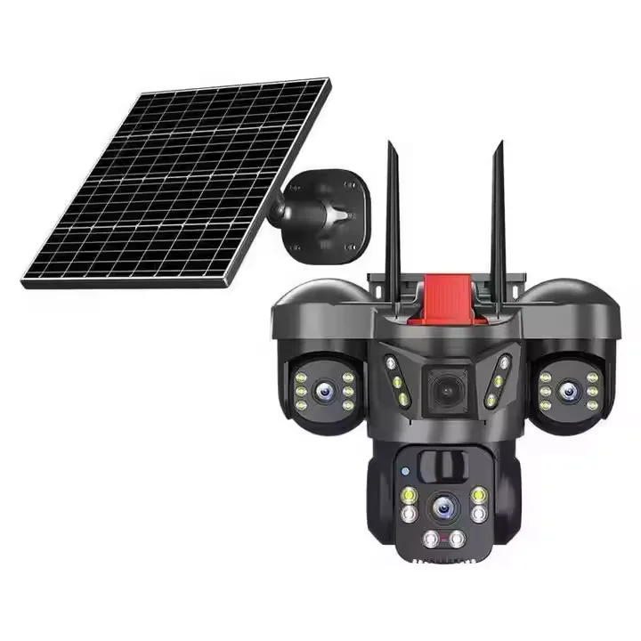 Ai-powered 4mp Solar 4g Monitoring Camera V380 Pro Triple-lens Outdoor ...