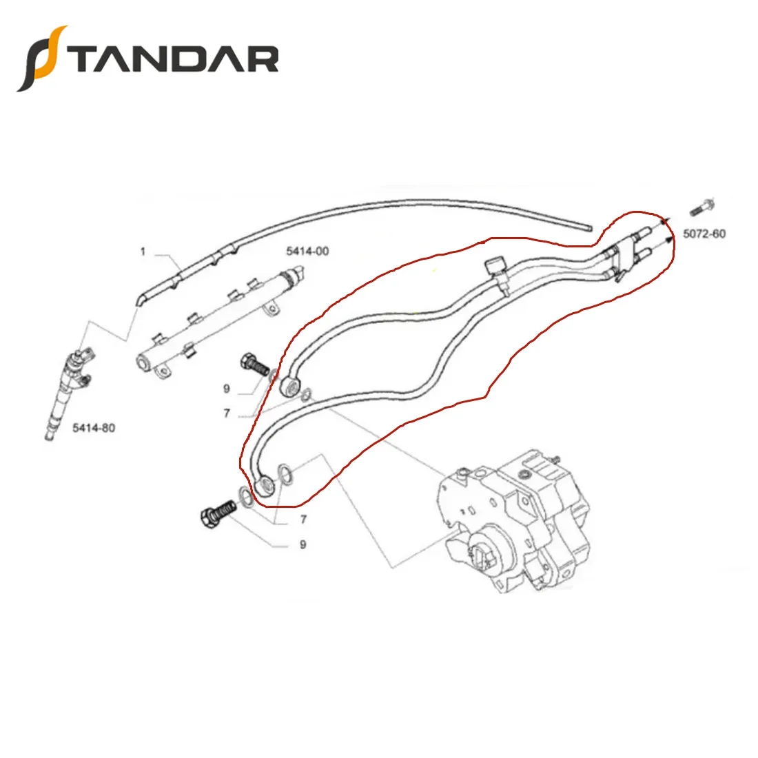 504101854 Fuel Hose for Commercial Vehicles - Durable & Reliable