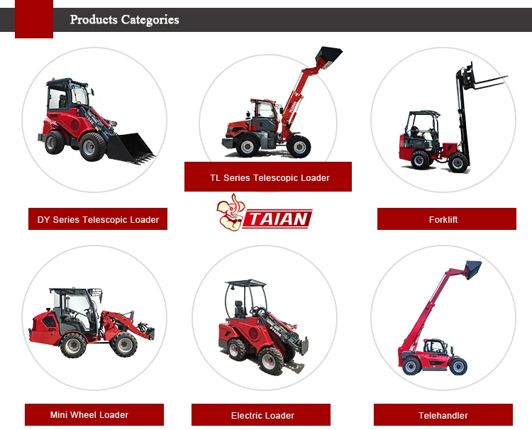 Ce Certified Diesel Engine 25hp Articulated Mini Telescopic Loader ...