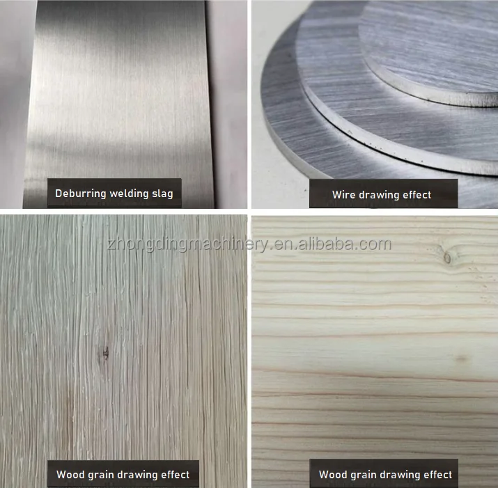 Wood Metal Grinding And Deburring Stainless Steel Wire Drawing Machine ...