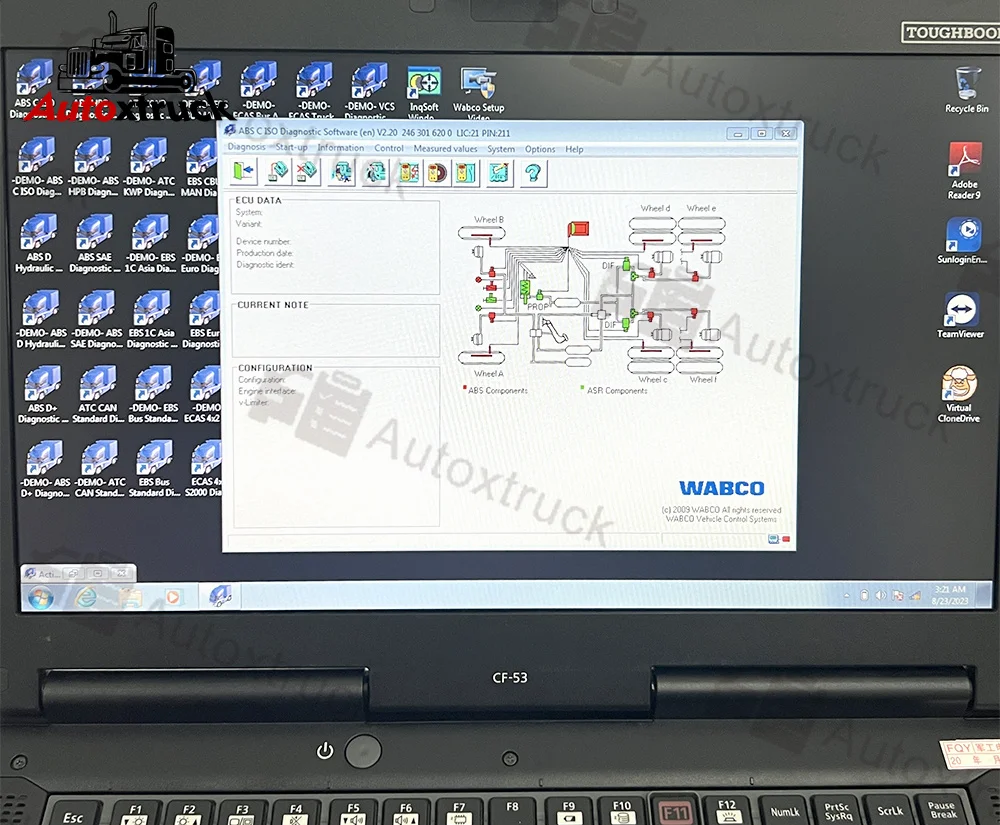 Wabco Interface (WDI) Diagnostic Kit - Heavy Duty Truck Scanner