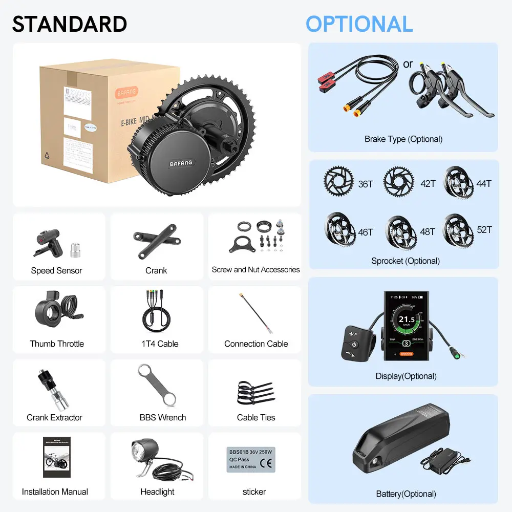 Bafang BBS02 & BBSHD Motor Kits - Powerful E-Bike Solutions