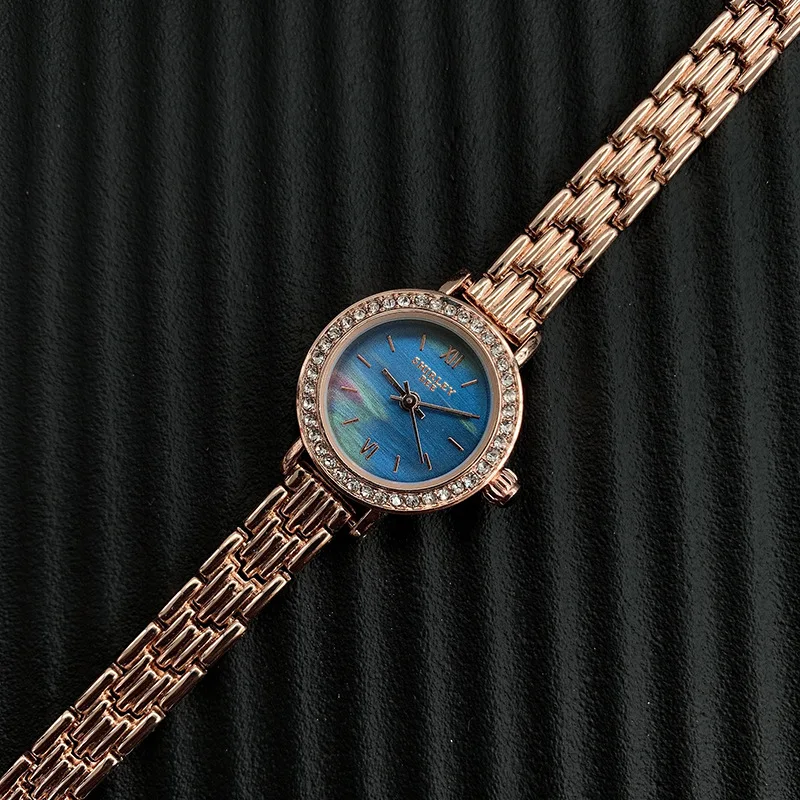 Small Gold Watch Factory Bracelet Watch Female Diamond-encrusted ...