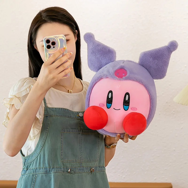 35cm Cute Kirby Transforms Into Kuromi Plush Toy Dolls Plush Pillows ...