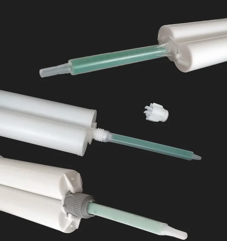 Mfc08-24 Static Green Threaded Base Square Mixing Tube Ab Glue Gun ...