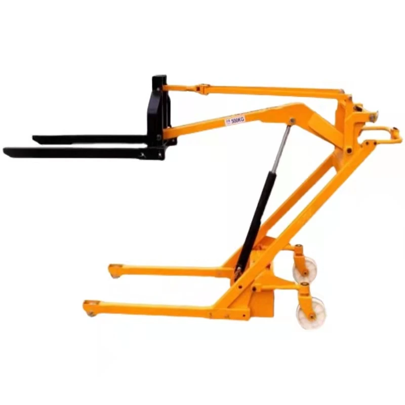 Mini Electric Pallet Stacker - 500kg Portable Crane Lifter