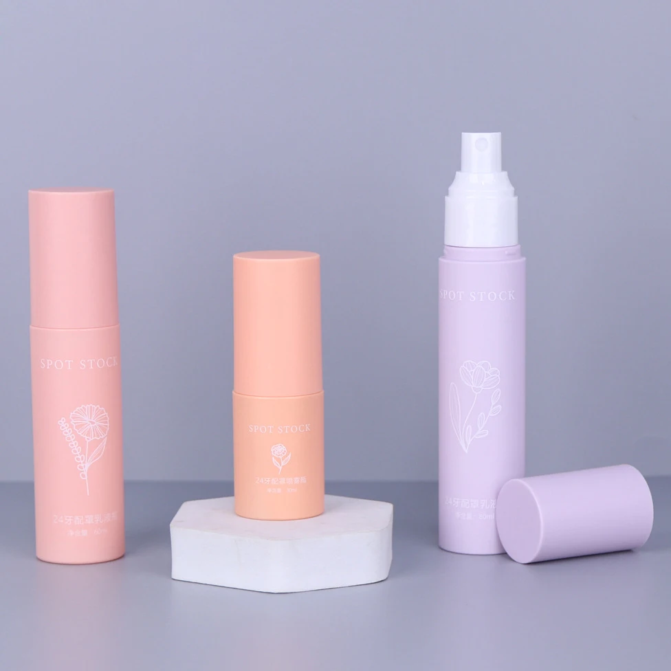 Mini 30ml 50ml 60ml Skin Care Packaging Round Lotion Bottle Pump Serum ...