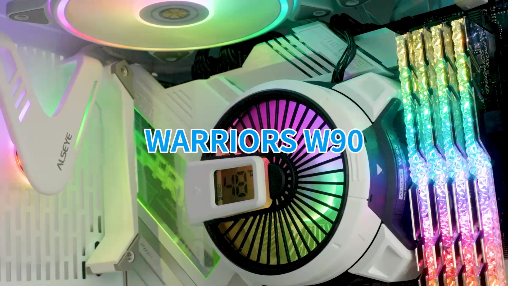 Warriors W90 Argb Lighting Cpu Cooling With Real Time Temperature ...