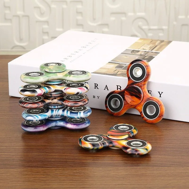 Tri-Spinner Office Desk Classroom Anti Anxiety Focus Finger Fidget ...