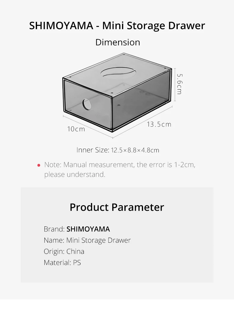 Shimoyama Luxury Plastic Mini Desktop Cutlery/makeup Drawer Coffee Storage Organizer Box - Buy ...