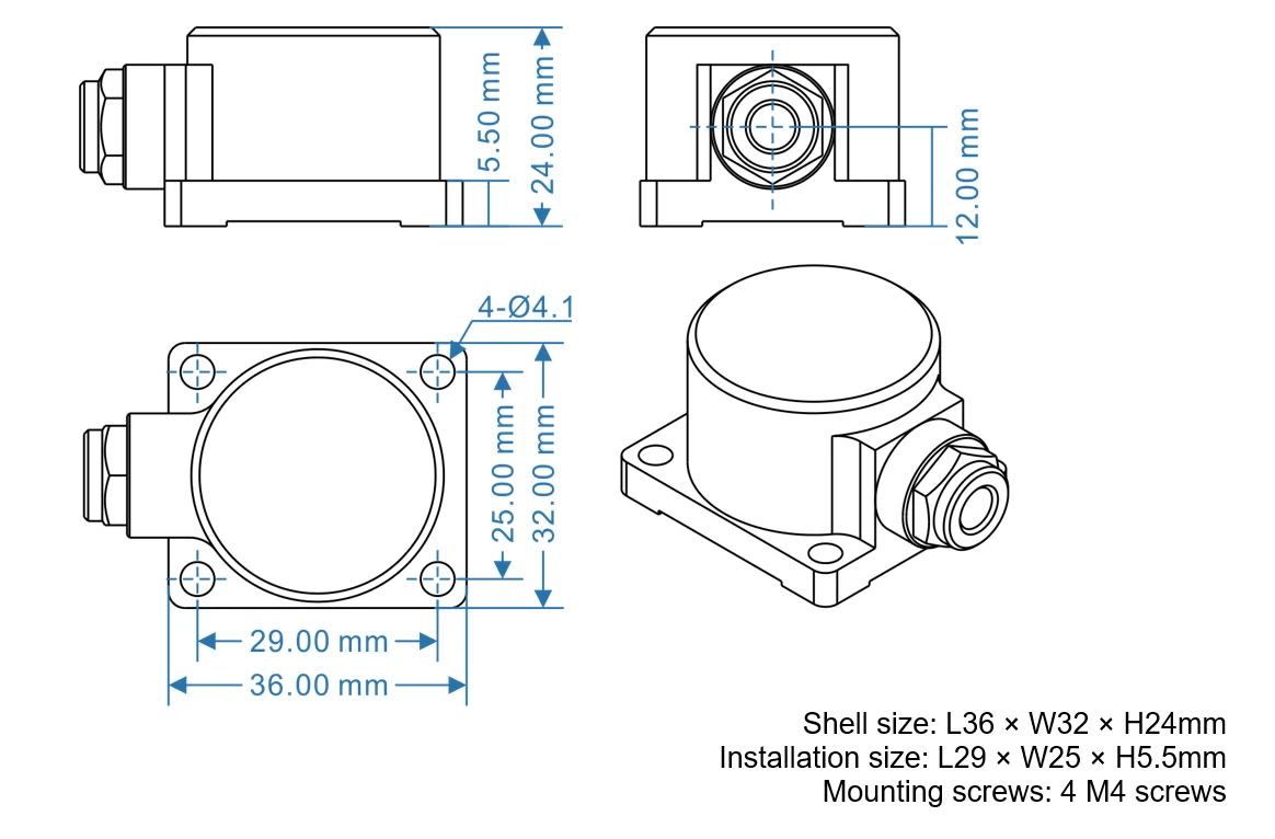 Triaxial Accelerometer Price Digital/voltage/current Output Vibration ...