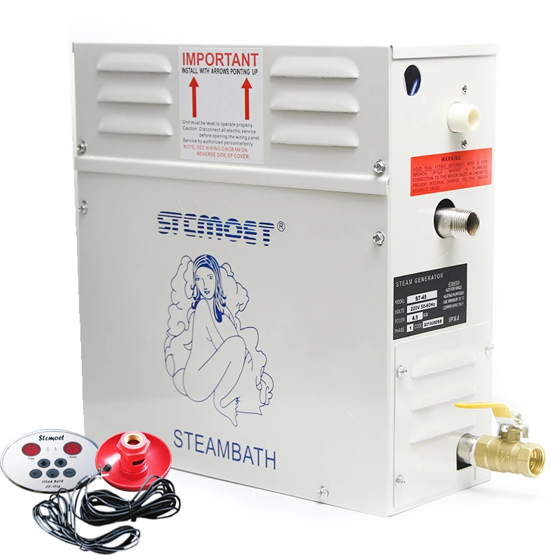 STCMOET Wet Steam Spa Sauna 9kw Steam Generator for Sauna Room