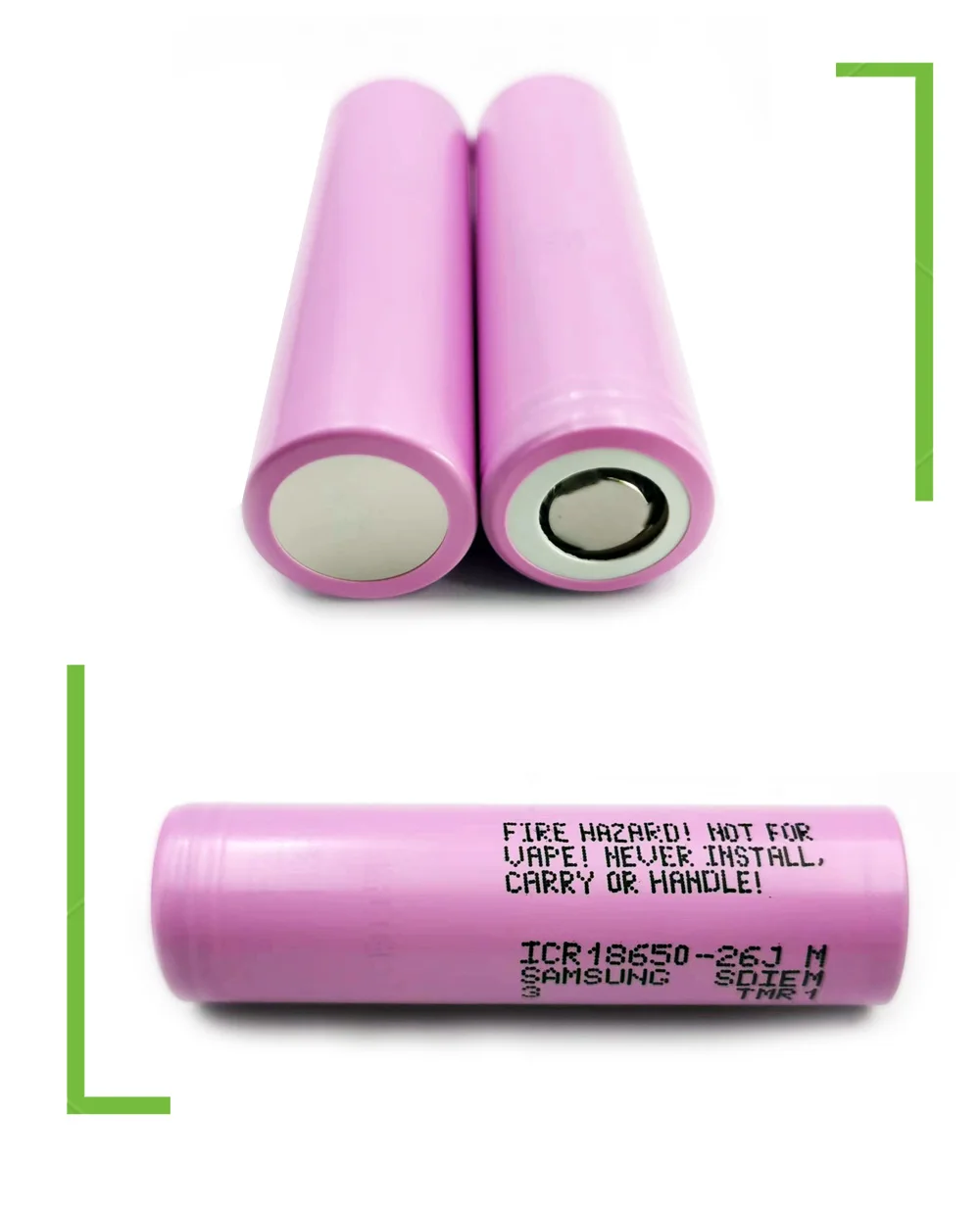 Original Icr18650 26j Rechargeable Cylindrical Li-ion Battery For ...