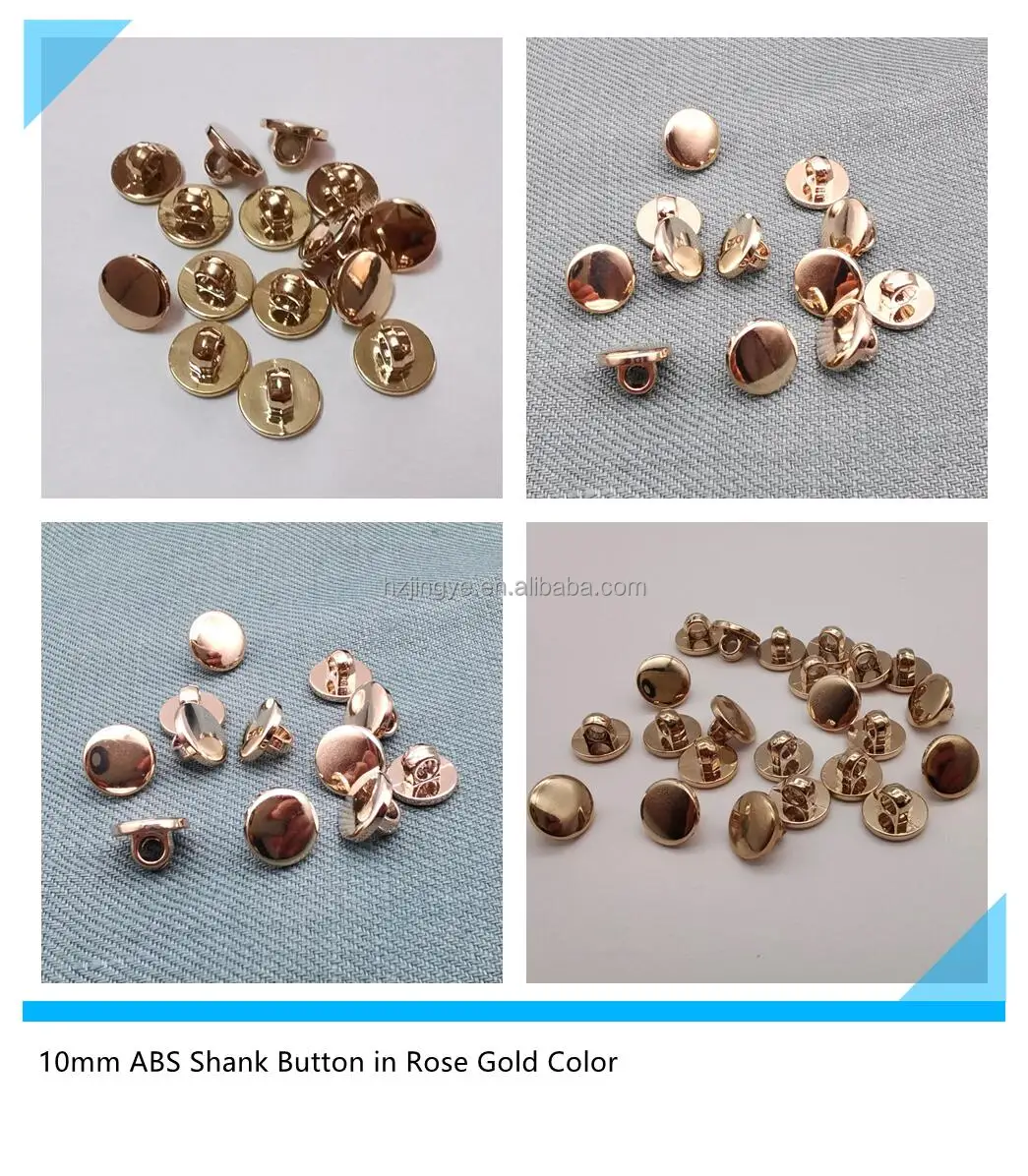 10mm ABS Button in Rose Gold Color, ABS Shank Button| Alibaba.com