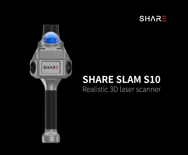 Latest SHARE SLAM S10 Handheld 3D Lidar Scanner with Quick Charge ...
