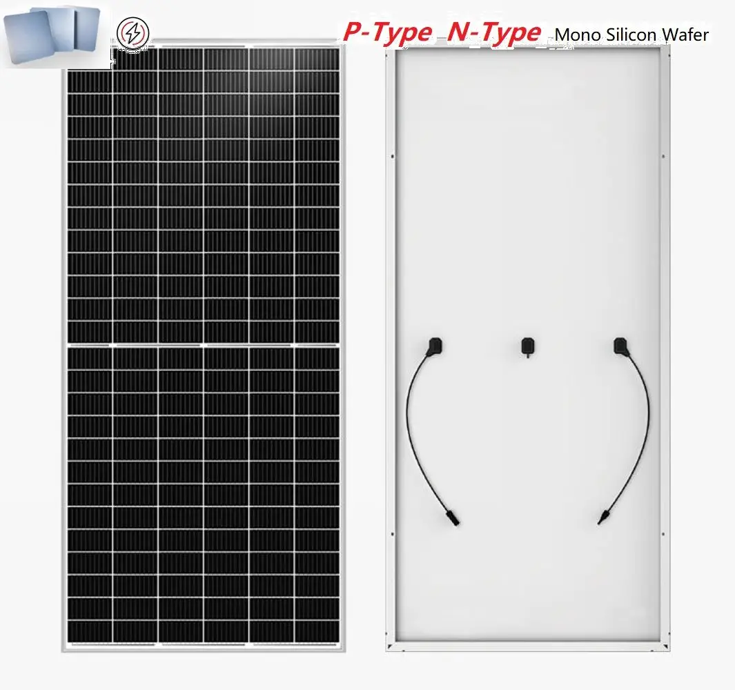 A Grade Risun Brand Solar Cell 182x182mm 10bb Bifacial Mono Perc Solar Cells For P-stype Solar ...