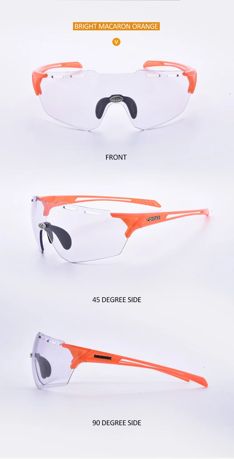 Photochromic Lens Cycling Glasses Uv400 Men Women Sports Sunglasses Running Outdoor Cycling ...