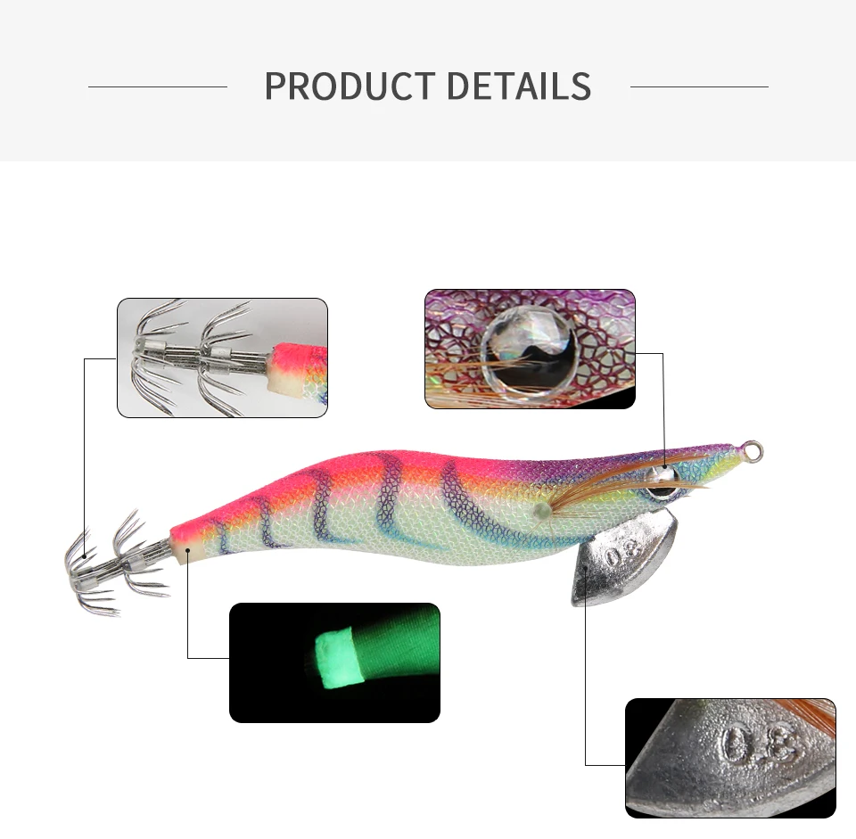 LETOYO Hot-Sale Octopus Model Squid Jig 3.0# 3.5# Egi Shrimp Squid Jig Yamashita Squid Jigs ...