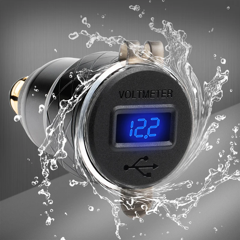 Marine Rv Waterproof Din Hella Merit Socket 12v Motorad Usb Charger ...