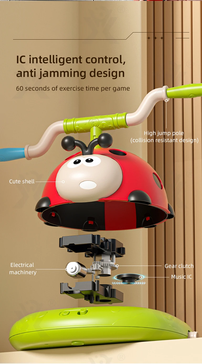 Chengji 3 in 1 RC Ladybug Exercise Machine - Kids Sports Toys