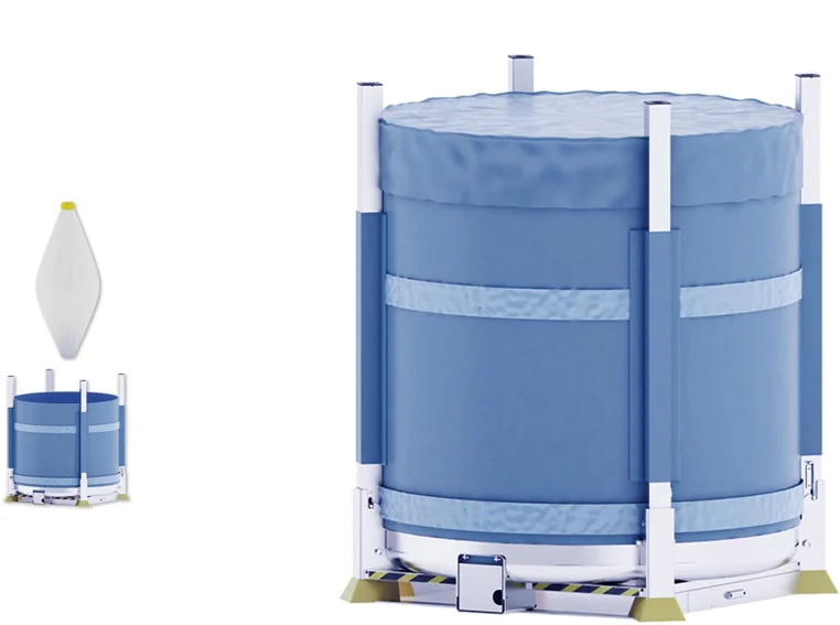 Collapsible 1000l Flexible Ibc Totes For Liquid Storgage And ...