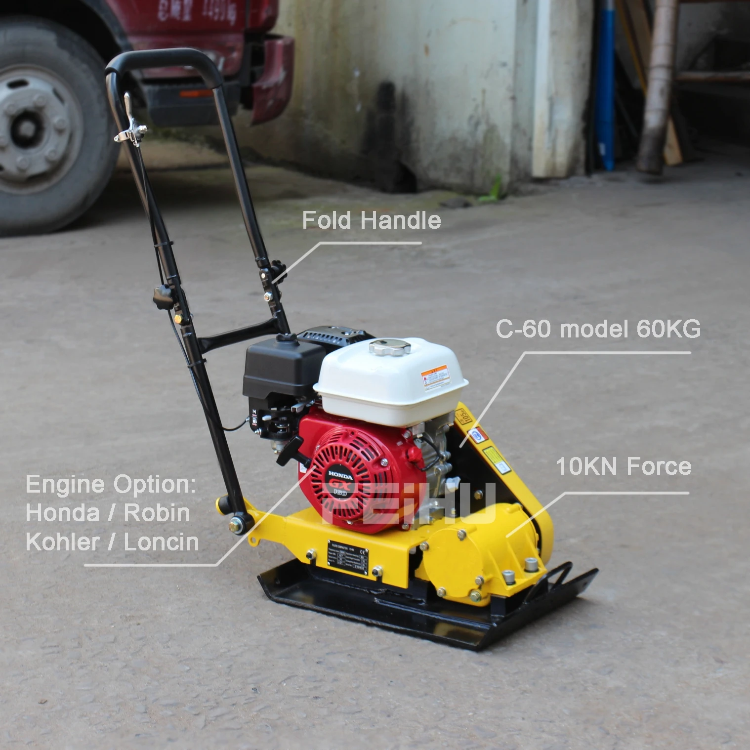 CE 60KG C-60 Hand Compactor Machine Gasoline - High Efficiency