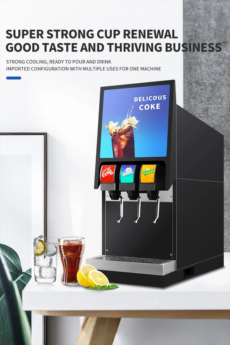 Commercial Cola Soda Fountain Machine Cola Vending Machine Combo ...