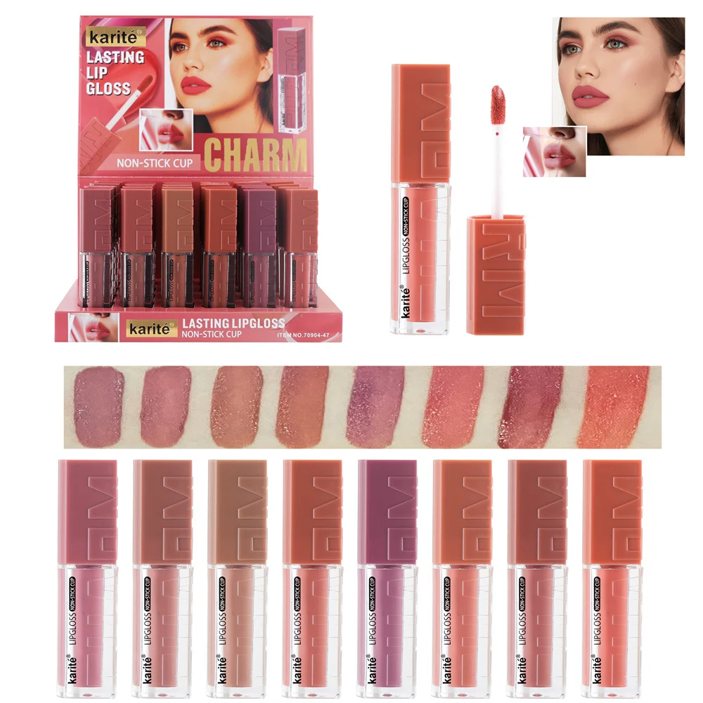 Alibaba.com: Karite 4.5 ml Long Lasting Non-Stick Cup Lip Glaze Gloss: Beauty & Personal Care ...