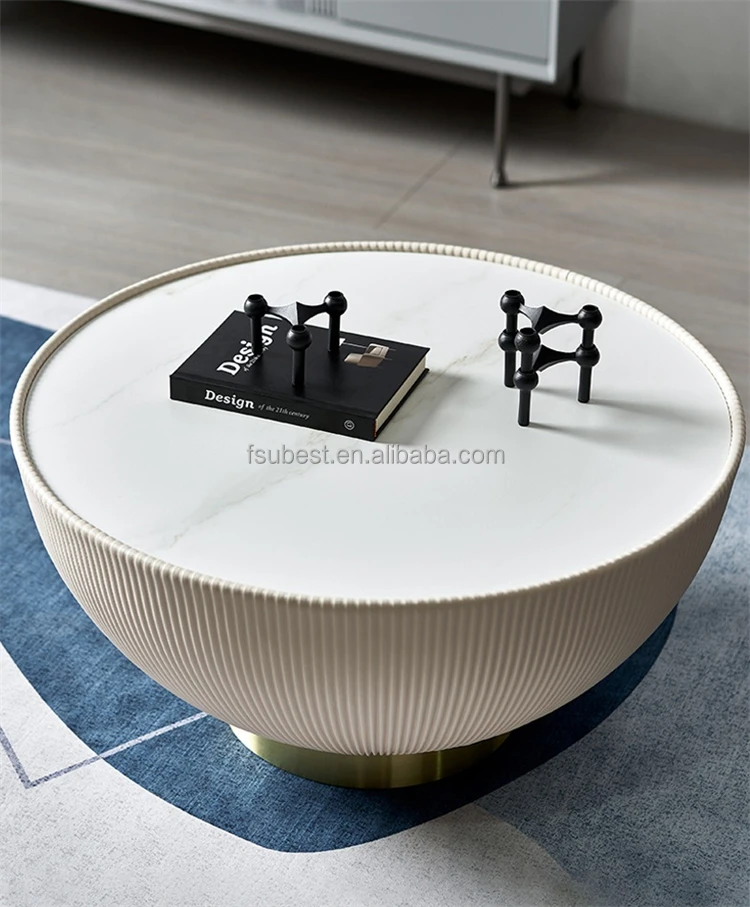 U-best Sintered Stone Luxury Stainless Steel Leg Modern Coffee Table ...