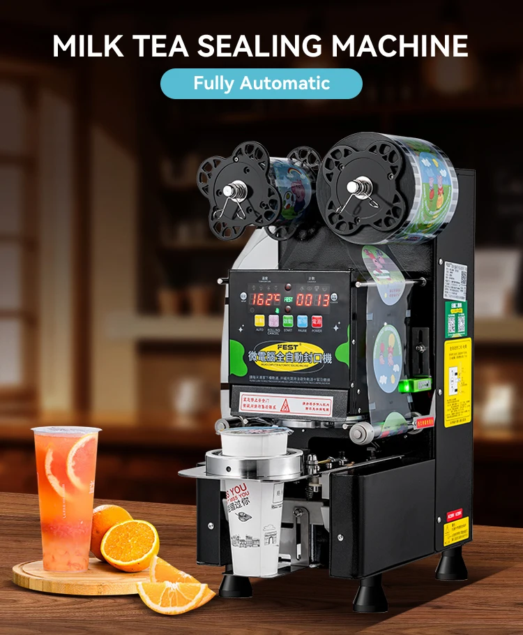 FEST Automatic Bubble Tea Sealing Machine - Efficient & Reliable