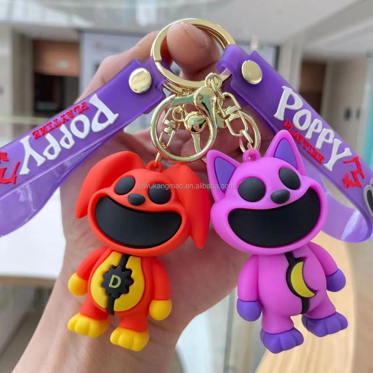 Cartoon Anime Playtime Smiling Critters Keychain Horror Animal Series ...