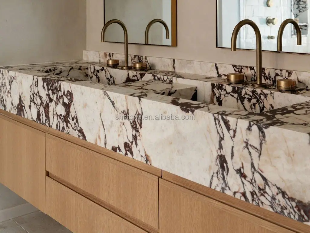 SHIHUI Modern Calacatta Viola Marble Countertops