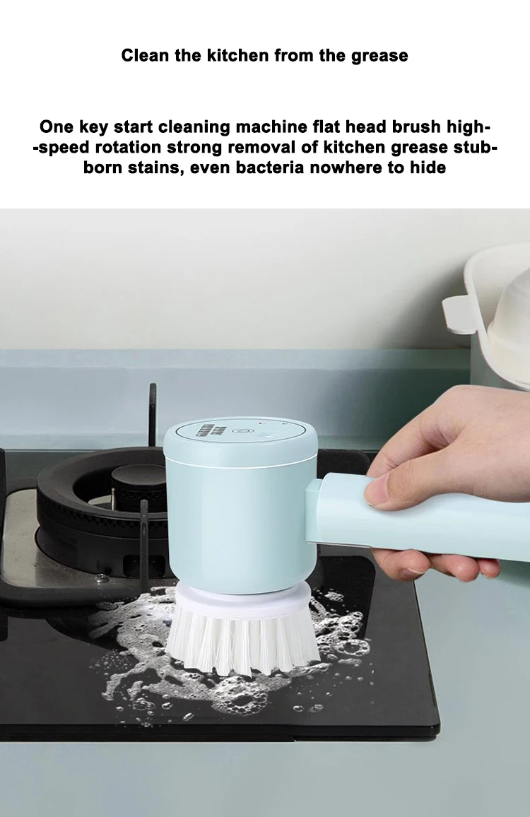 Multi-functional Handheld Electric Dish Scrubber Washing Sink Cleaning ...