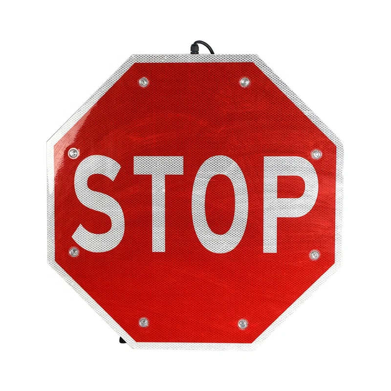 Red 24-hour Solar Stop Sign Flashing Beacon Light - Buy Solar Panel For ...