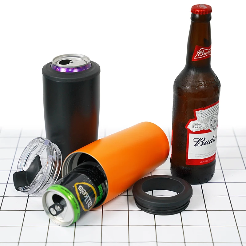 Stainless Steel Double Wall Vacuum Insulate Can Beer Can 12oz Universal ...