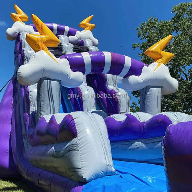 GMY Inflatables - Fun and Safety with Purple Thunder Slide